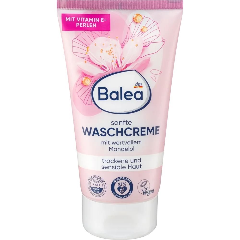 Balea Gentle Cleanser Washing Cream, 150ml For Sensitive & Dry Skin ...
