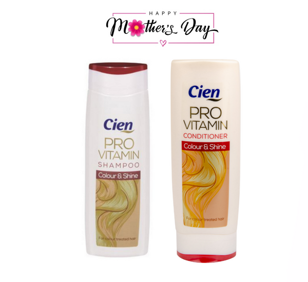Cien Pro Shampoo & Conditioner ( Colour & Shine )© شامبو للشعر المصبوغ ...